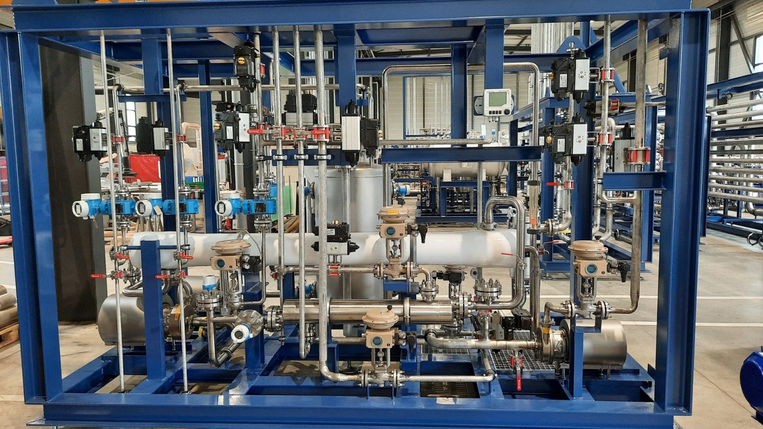 Skid Nano Filtration, châssis en acier, tuyauterie en tube inox Iso et ...